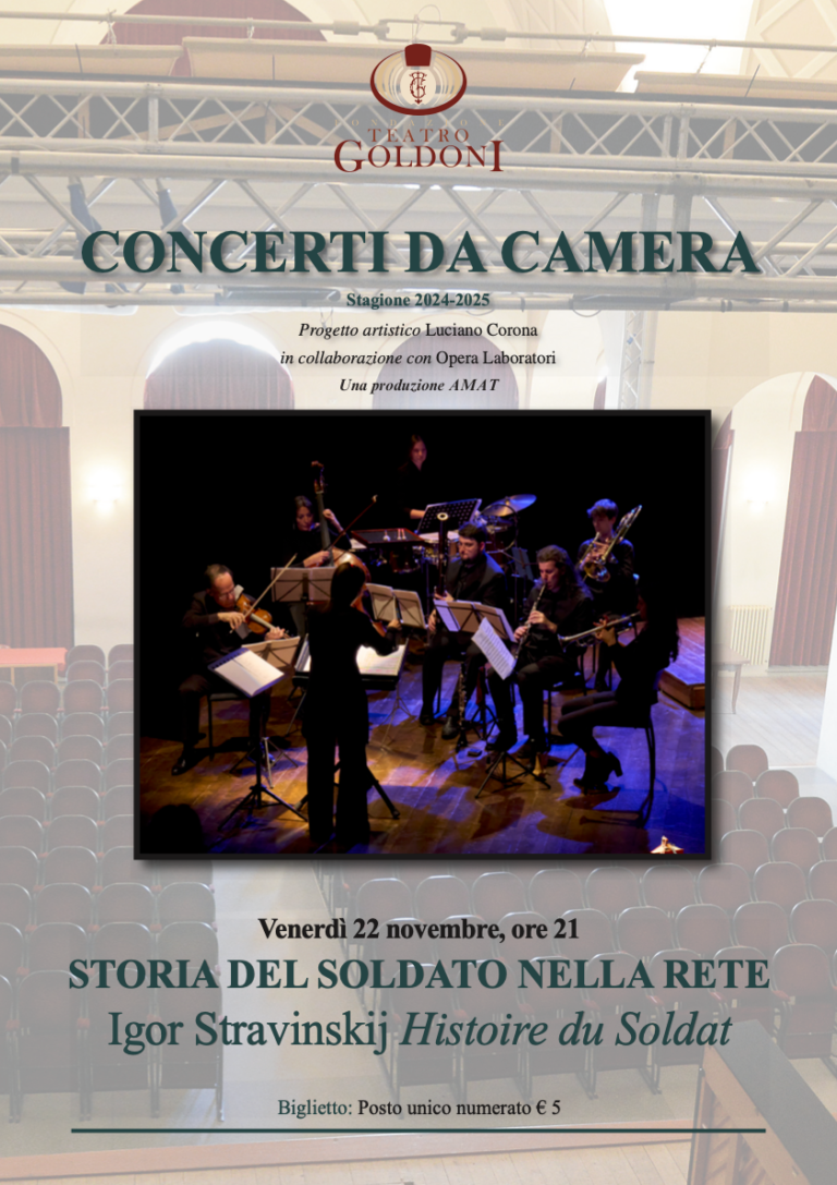 L'Histoire du Soldat produced by AMAT is on stage at the Teatro Goldoni ...